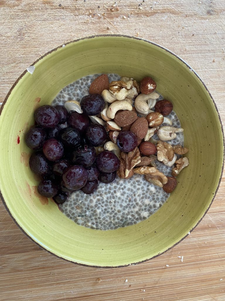 Desayuno rico y saludable: Pudding de chia vegano y sin gluten, con ...